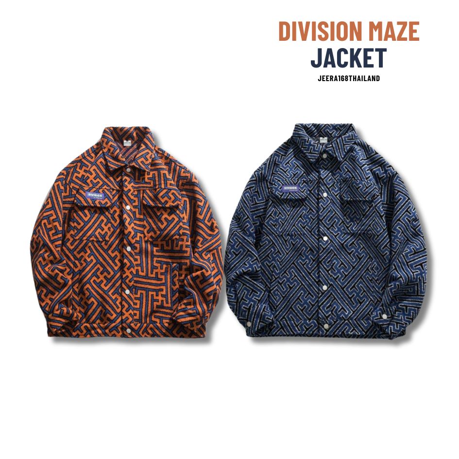 Jeera168 | รุ่น Division Maze Jacket เสื้อแจ็คเก็ต Unisex ลายเขาวงกต ...
