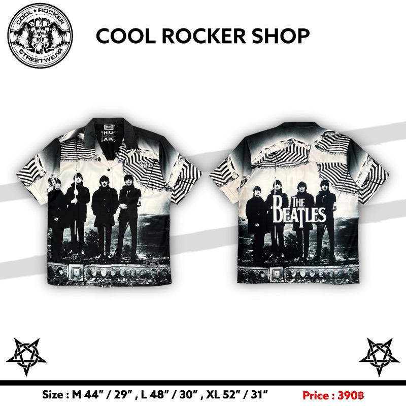 Cool Rocker : เสื้อเชิ้ตลาย The Beatles (เดอะ บีเทิลส์) | Shopee Thailand