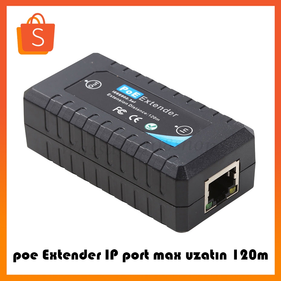 1-Port PoE genişletici POE5502 var 2 10/100M Lan portları IEEE802.3af poe Extender IP port max ...
