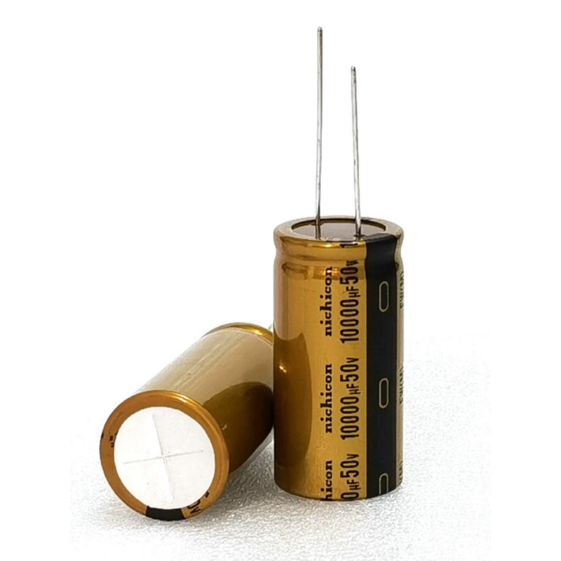 Nichicon FW 10,000 uF 50V ขนาด25*50(สีทอง-ดำ) คาปาซิเตอร์ เกรด ออดิโอ ...