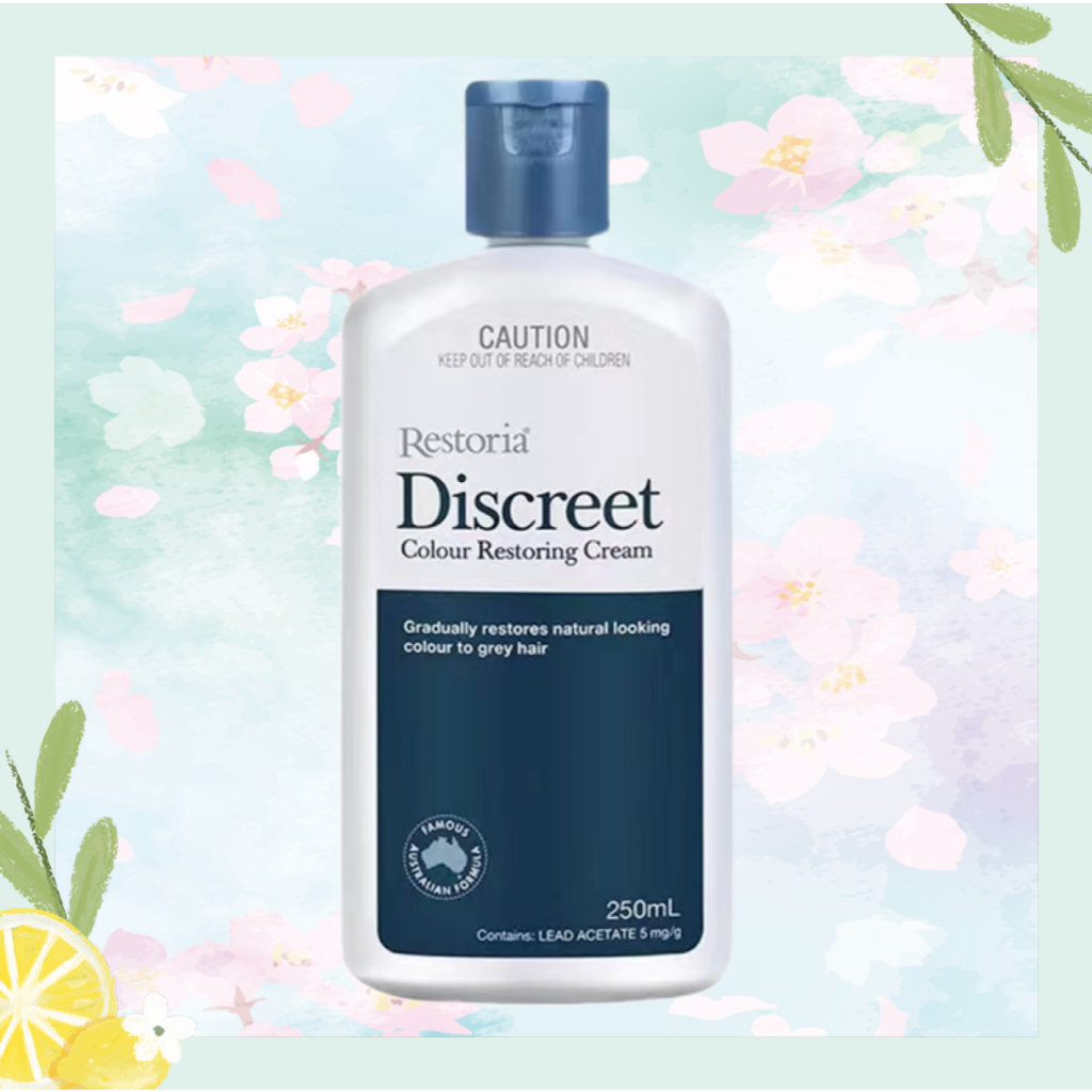 【จัดส่งที่รวดเร็ว】Restoria Discreet Colour Restoring Cream 250ml,ผมสีดำ ...