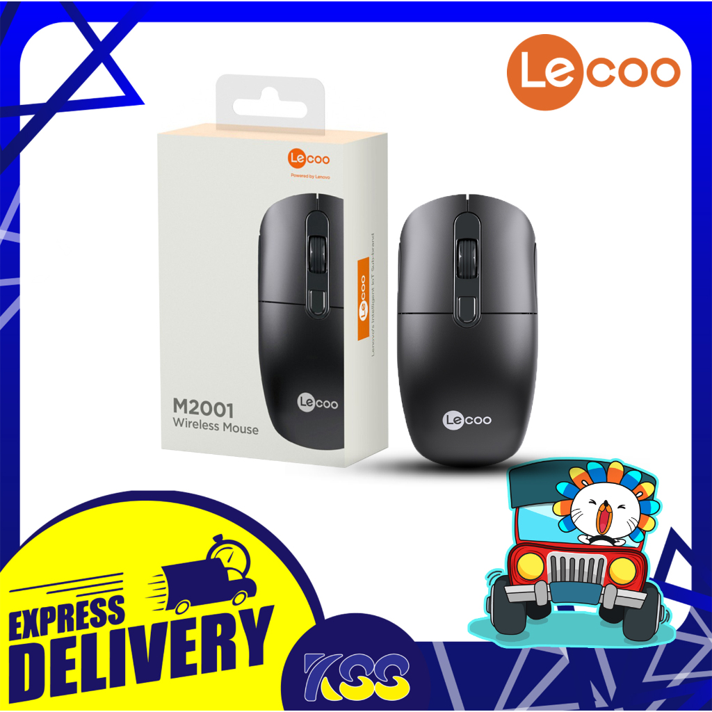 เม้าไร้สาย LECOO WIRELESS OPTICAL MOUSE USB รุ่น M2001 BLACK เปิดบิล ...
