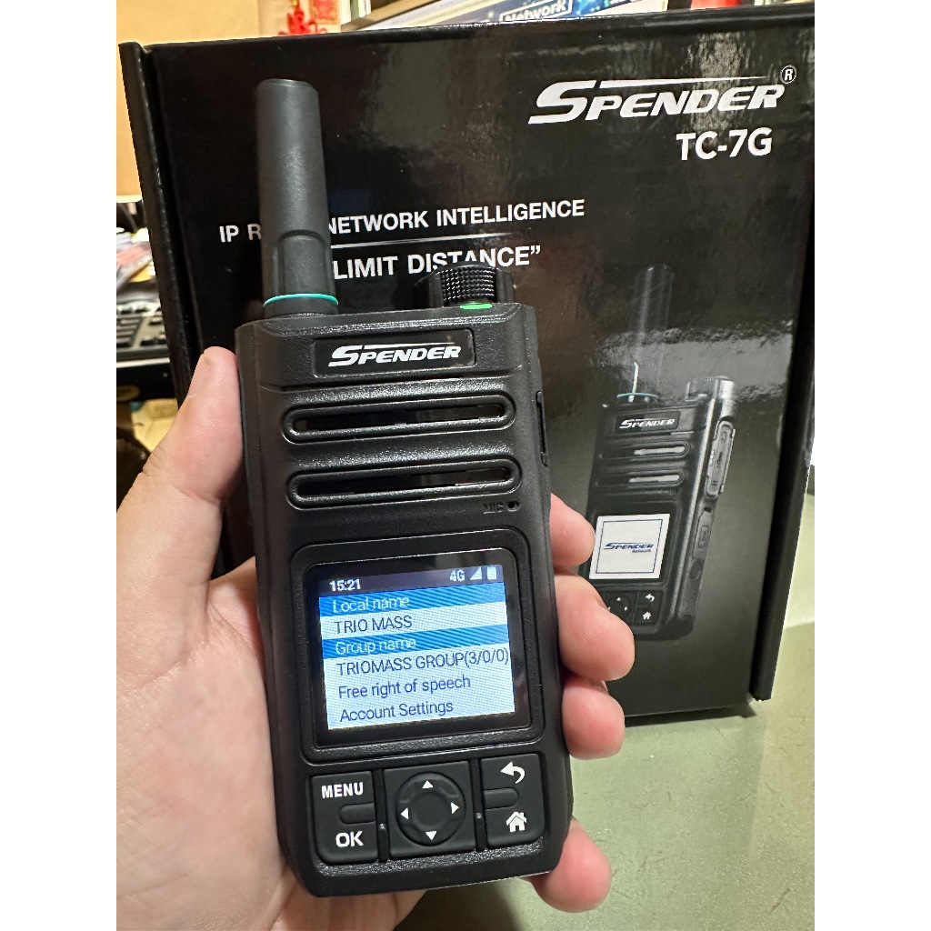 SPENDER TC-7G วิทยุสื่อสาร POC ใส่ซิมการ์ดฟรี 1ปี ฟรีค่าบริการ Server ...