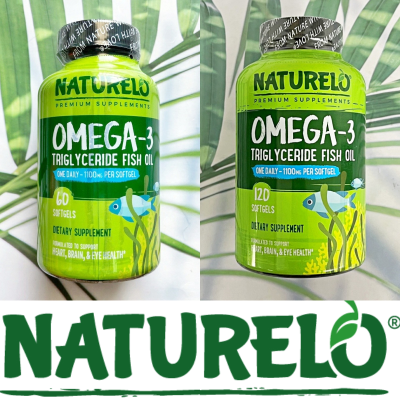 (Naturelo®) Omega3 Triglyceride Fish Oil One Daily 1100mg 60,120 ...