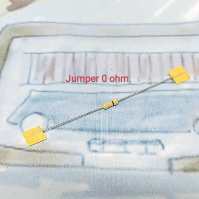 Jumper 0 Ohm Resistor 1/4w จั๊มเปอร์ ศูนย์โอห์ม Zero-ohm Jumper (20 ...