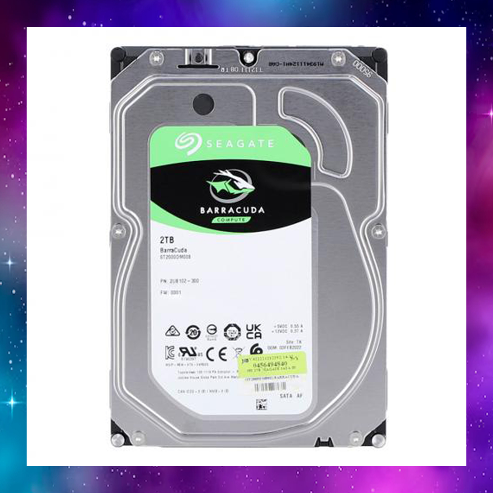 2 TB 3.5" HDD (ฮาร์ดดิสก์ 3.5") SEAGATE BARRACUDA - 7200RPM SATA3 (ST2000DM008) แสกนเร็ว ใช้งาน ...