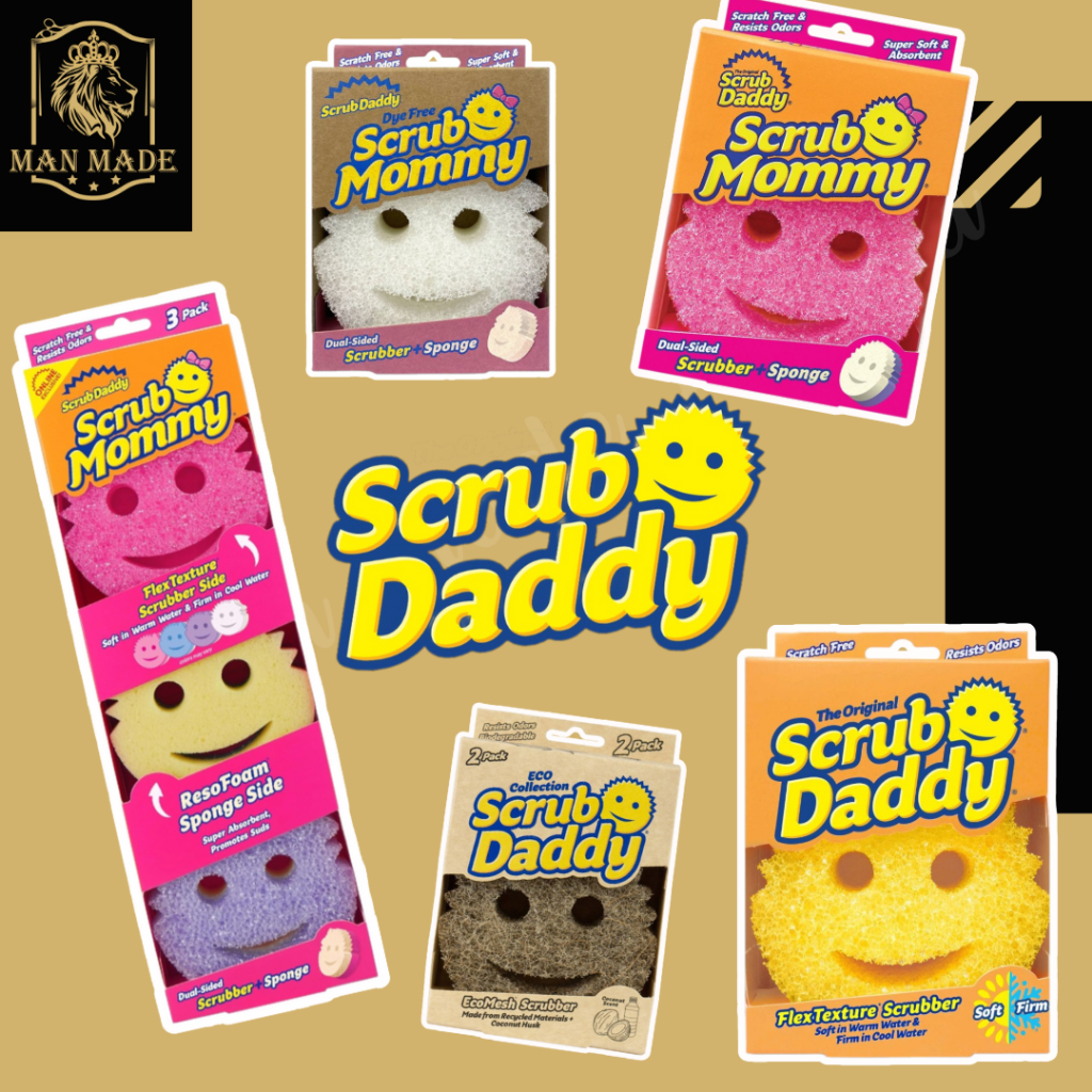 [พร้อมส่ง] Scrub Daddy 🧽ฟองน้ำมหัศจรรย์ Dual-Sided Scrubber + Sponge ...