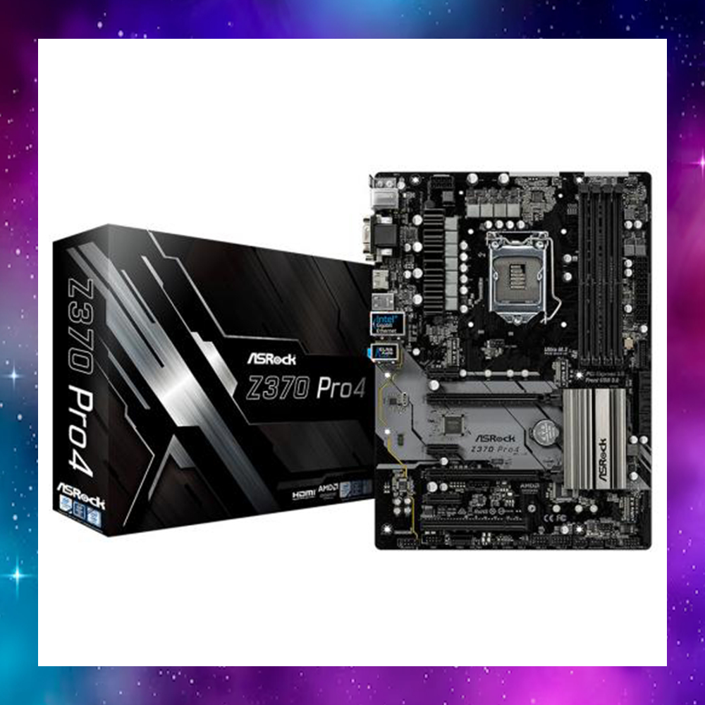 MAINBOARD (เมนบอร์ด) 1151 ASROCK Z370 Pro4 GEN8-9 ใช้งานปกติ | Shopee ...