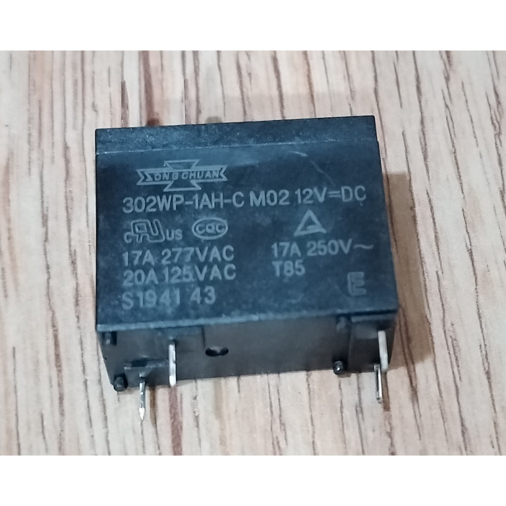 Relay 302WP-1AH-C Song Chuan รีเลย์ 12V 20A/250V แผงวงจรไฟฟ้า เตา ...