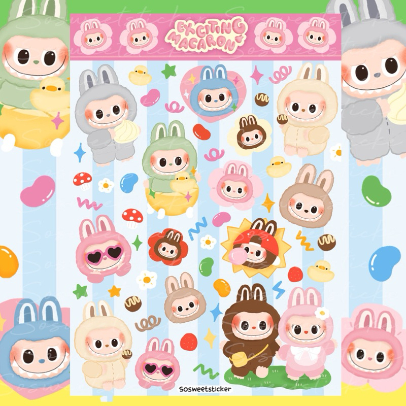 Sticker PVC Size A6 _______ Labubu | Shopee Thailand