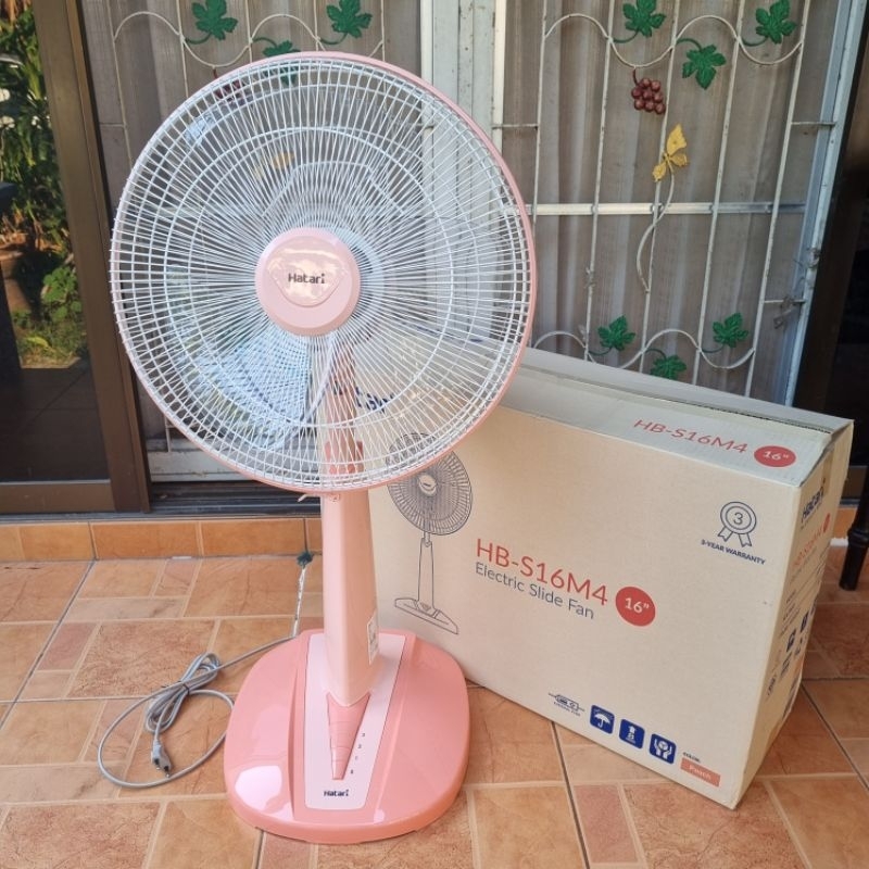 พัดลม ฮาตาริ 16 นิ้ว Hatari รุ่น HB-S16M4 สไลด์ปรับระดับสูงต่ำได้ 5 ...