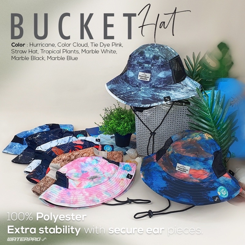 WATER PRO BUCKET HAT - หมวกดำน้ำ หมวกกันแสงยูวี เล่นเซิร์ฟ เล่นสเก็ต ...