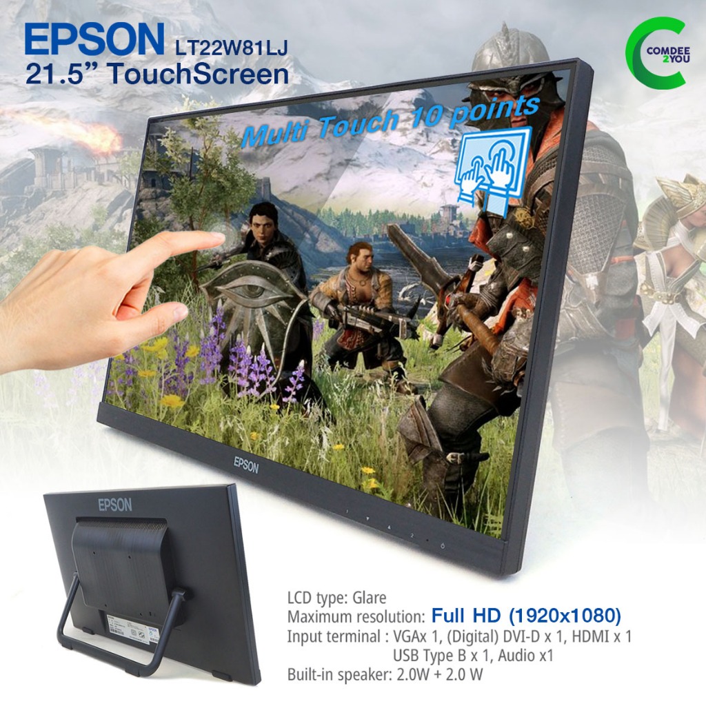จอ EPSON IPS FHD TouchScreen 21.5-inch wide TFT LCD (1920 x 1080 ...