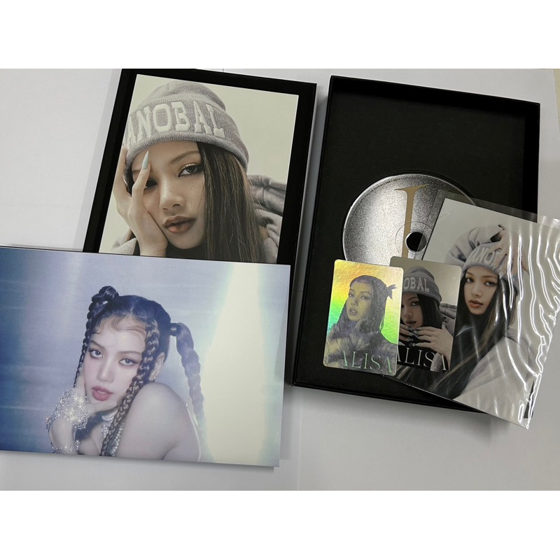 อัลบั้มลิซ่า FIRST SINGLE ALBUM บั้มแกะ BLACK/โฟโต้การ์ดโฮโลแกรม+กระจก ...