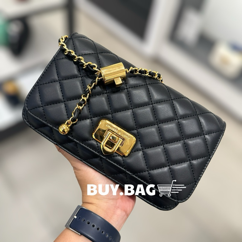 CHARLES & KEITH ( ใช้โค้ดลด30% ร้านโค้ดคุ้ม ) Cressida Quilted Push ...