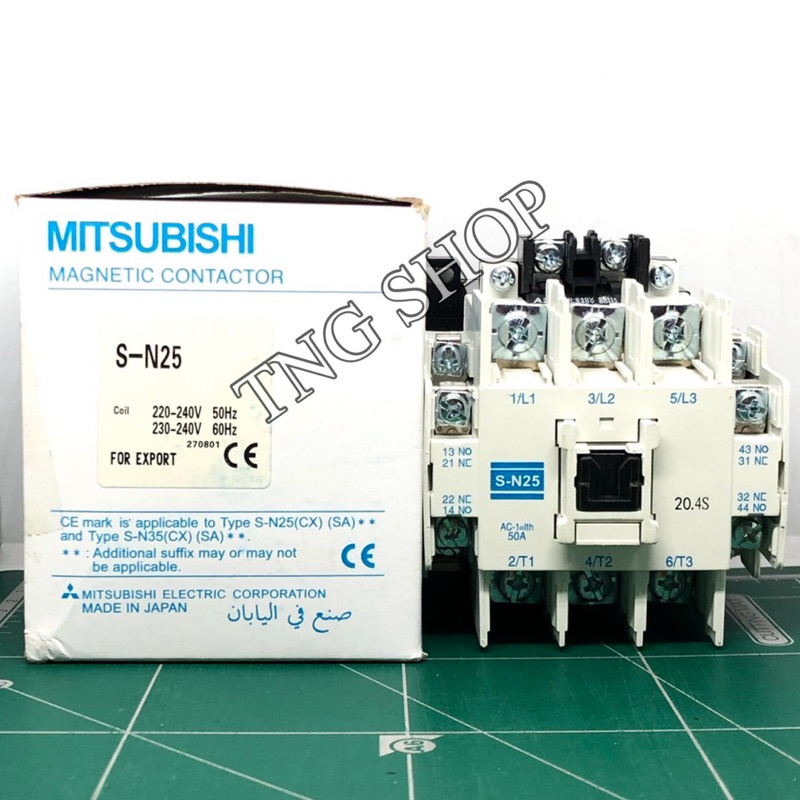 S-N25 SN25 lth=50A 220VAC ยี่ห้อ MITSUBISHI แมกเนติก คอนแทคเตอร์ MAGNETIC CONTACTOR พร้อมส่ง(ของ ...