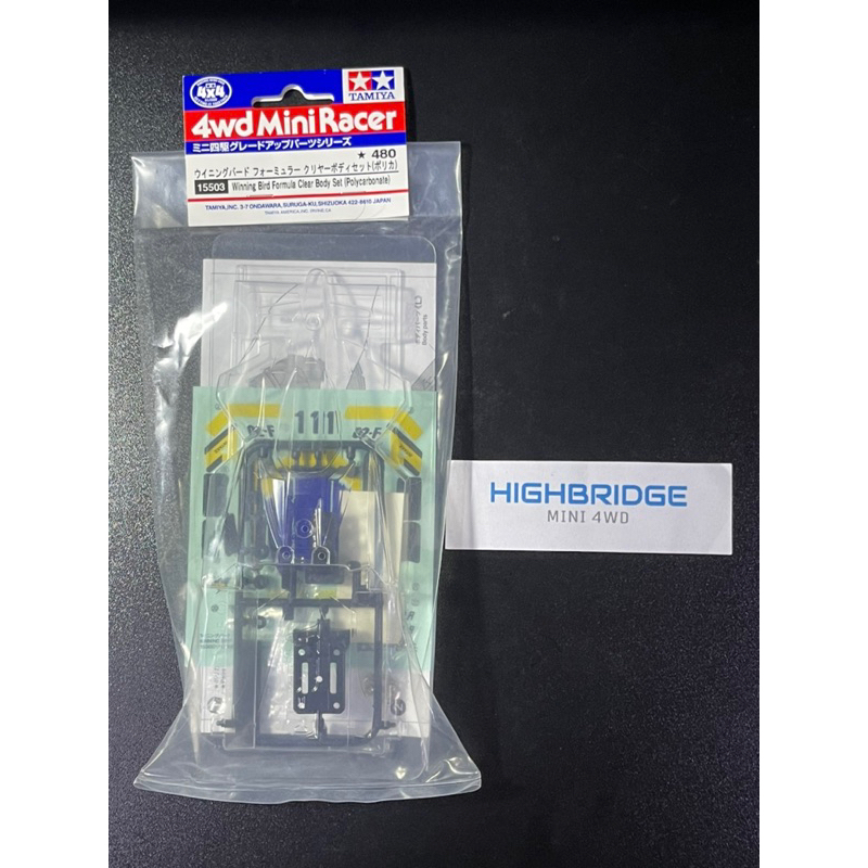 Tamiya 15503 Mini 4WD WINNING BIRD FORMULA CLEAR BODY SET ...