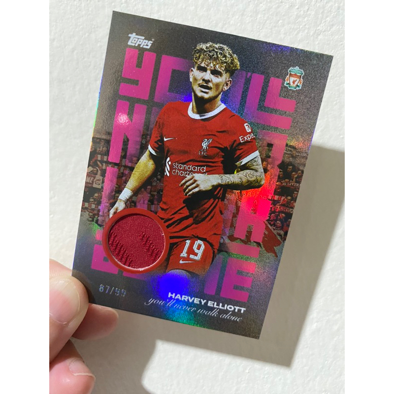 (ส่งฟรี) การ์ดนักฟุตบอล Topps Liverpool Team Set 2023-24 HARVEY ELLIOTT ...