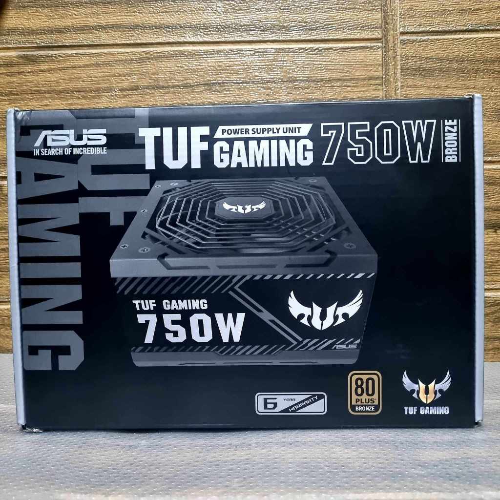 POWER SUPPLY (อุปกรณ์จ่ายไฟ) ASUS TUF GAMING 750B - 750W 80 PLUS BRONZE (BLACK) (ATX) มือ2 มี ...