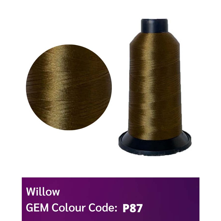 ไหมปัก GEM Embroidery Thread โทนเหลือง Yellow ซักฟอกสีไม่ตก 3,000 เมตร ...