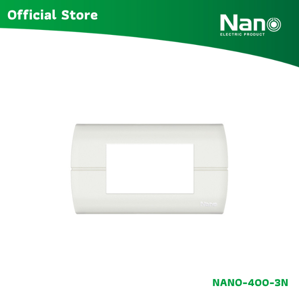 NANO หน้ากากขอบเหลี่ยมโค้ง 3ช่อง (80 ชิ้น/กล่อง) รุ่น NANO-400-3N | Shopee Thailand