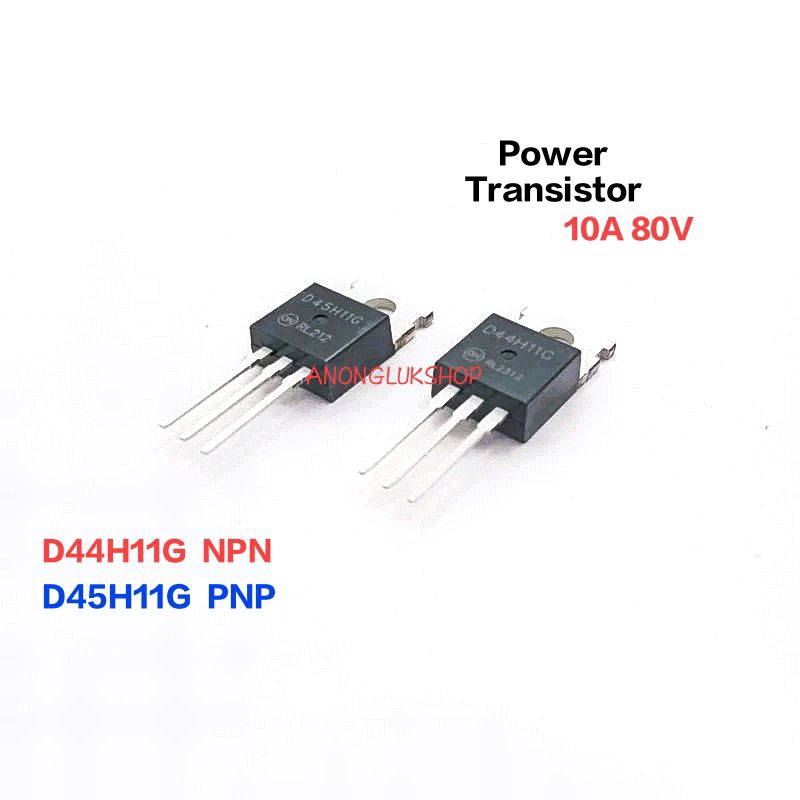 ราคาต่อ 1ตัว 👉👉 D44H11G D45H11G POWER TRANSISTOR 10A 80V ทรานซิสเตอร์ ...