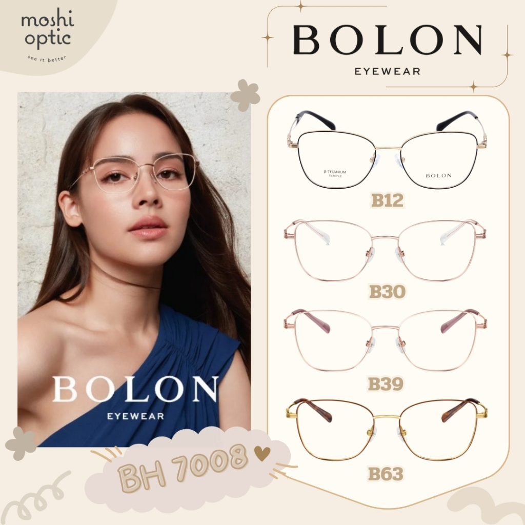 แว่นสายตา BOLON รุ่น Plano BH7008 โบลอน กรอบแว่น สายตาสั้น สายตายาว ...