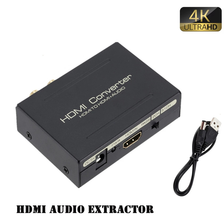 Audio Extractor Converter HDMI-compatible to HDMI-compatible SPDIF ...