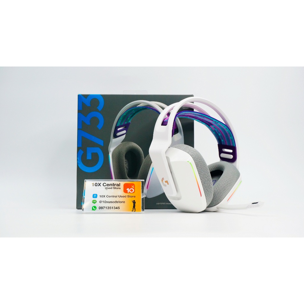 Logitech G733 Lightspeed Wireless RGB Gaming Headset (White) หูฟังเล่น ...