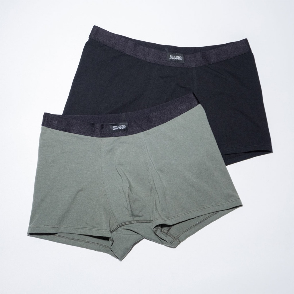 era-won กางเกงใน Zinc Plus Anti-bacteria Underwear ทรง trunk 2 ชิ้น สี Black - Green ( 1 แพ็ค มี ...