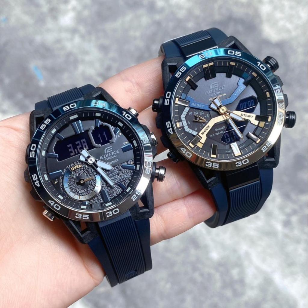นาฬิกาผู้ชาย Casio Edifice ซีรีส์ NIGHTTIME DRIVE รุ่น ECB-40NP / ECB ...