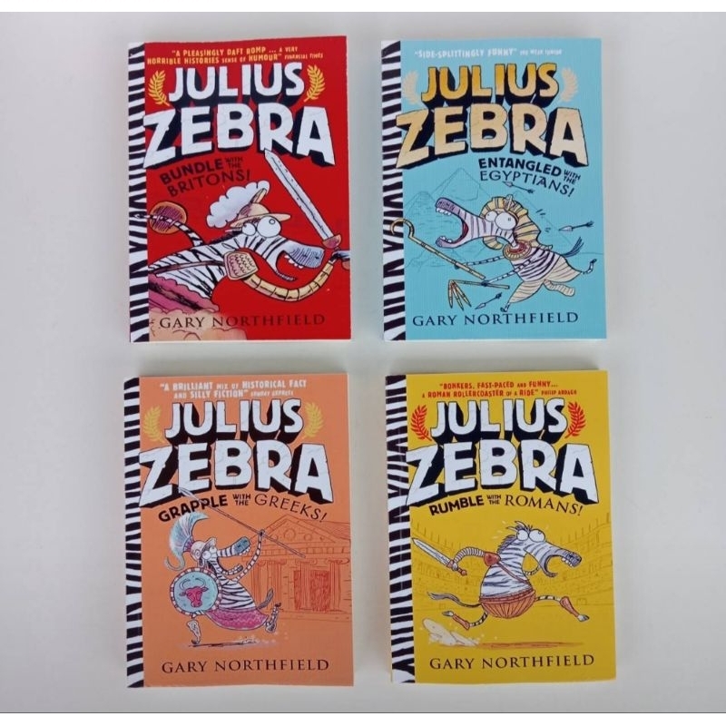 หนังสือชุด Julius Zebra 4 เล่ม หนังสือนิทานภาษาอังกฤษ Chapter Book ...