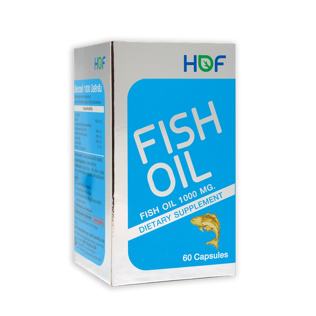 HOF Fish Oil 1000 มก. ผลิตภัณฑ์เสริมอาหารน้ำมันปลา (60 แคปซูล) | Shopee ...