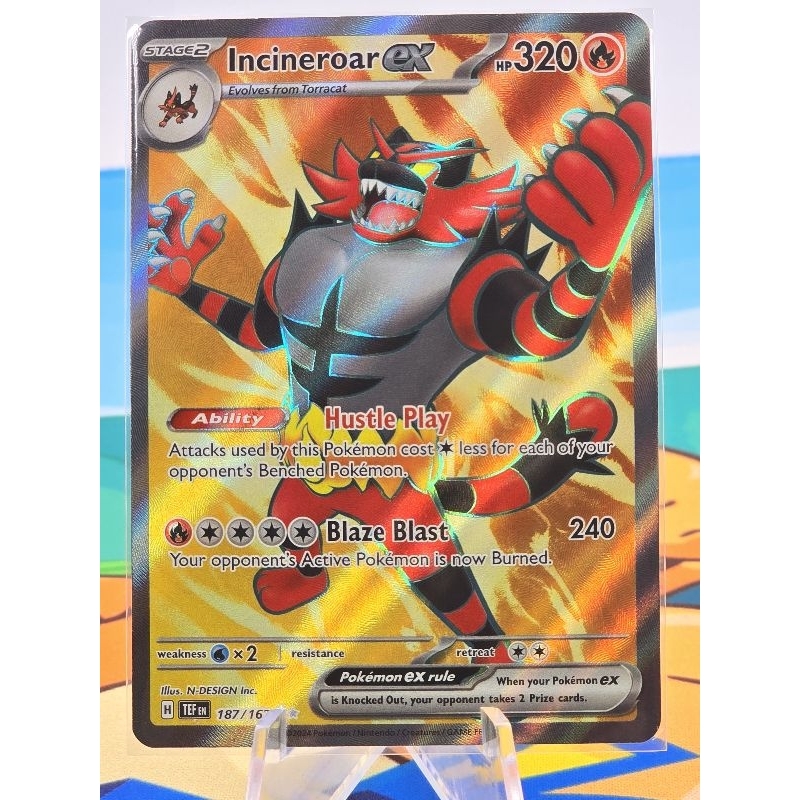 Pokemon Card "Incineroar EX Full A 187/162" ENG Temporal Forces ...