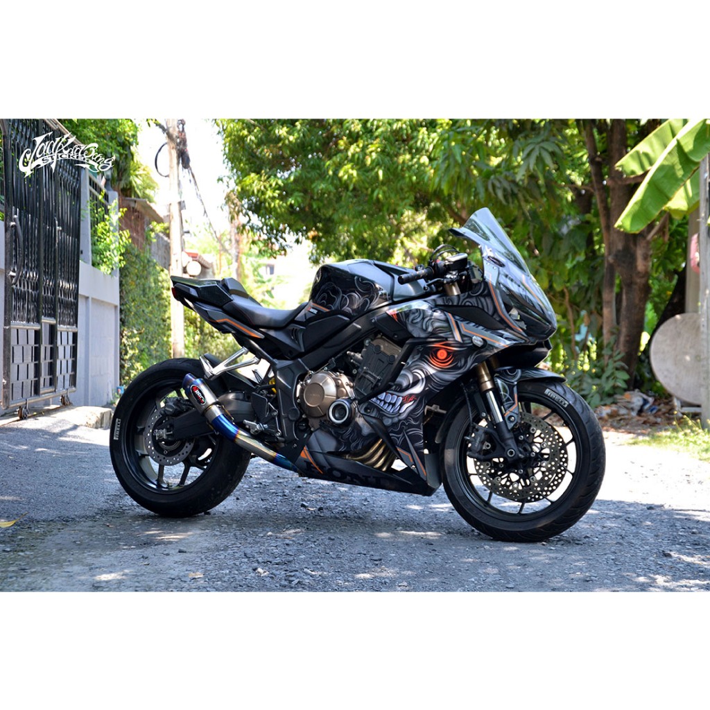 Graphics Decal Kit Wrap Compatible with Honda Cbr 650R Dark Devil ...