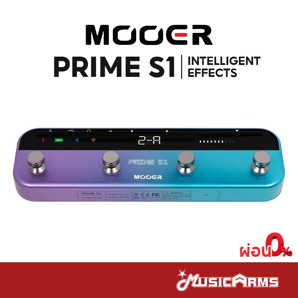 Mooer Prime S1 มัลติเอฟเฟค Intelligent Pedal Floor รับประกันศูนย์ Music Arms | Shopee Thailand