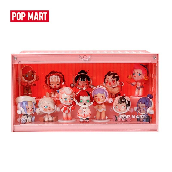 [พร้อมส่ง] POP MART Luminous Display Container สีชมพู ตู้โชว์โมเดลแบบมี ...