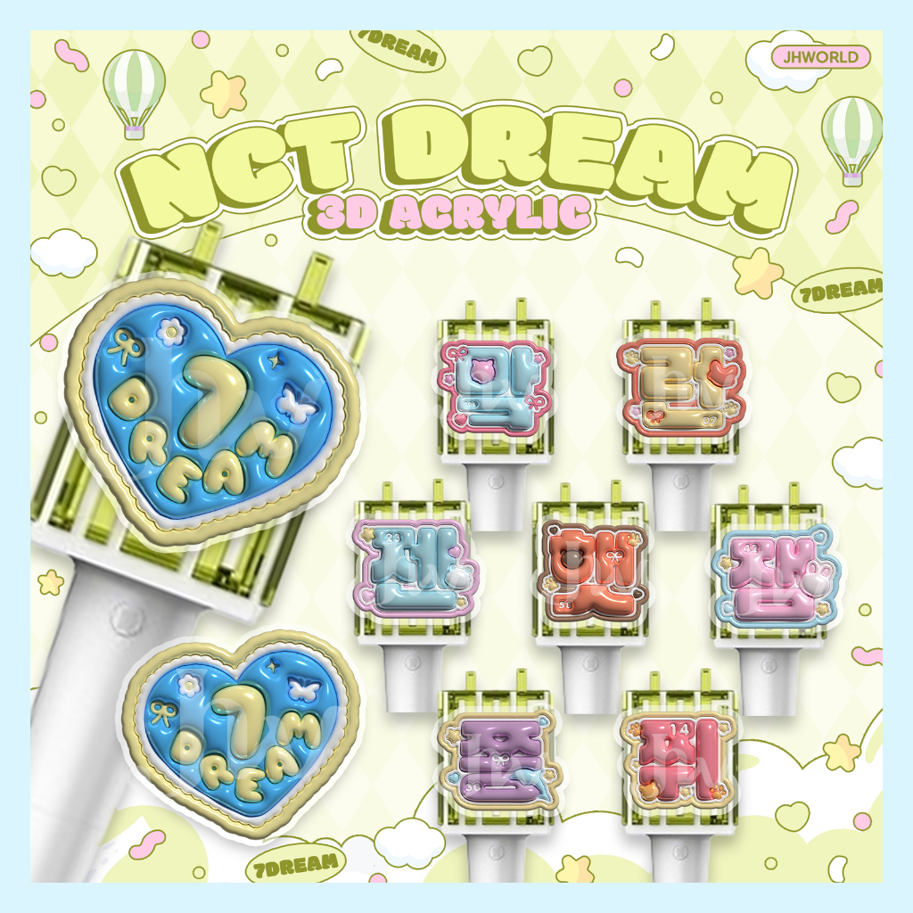 [พร้อมส่ง] NCT DREAM - 3D ACRYLIC FANLIGHT & GRIPTOK | Shopee Thailand