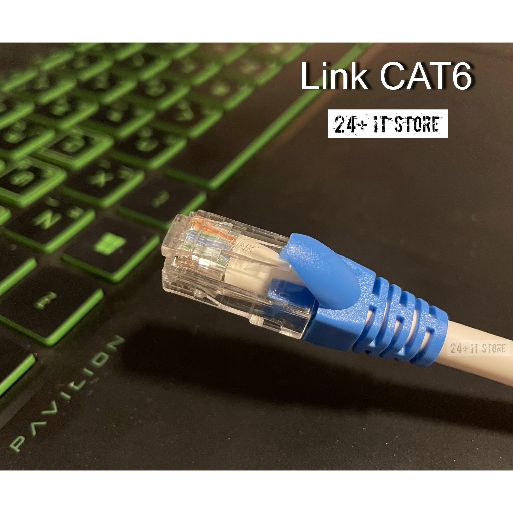 สายแลน Link CAT6 UTP Indoor US-9106-1 ตัดแบ่งตามความยาว พร้อมเข้าหัว ...