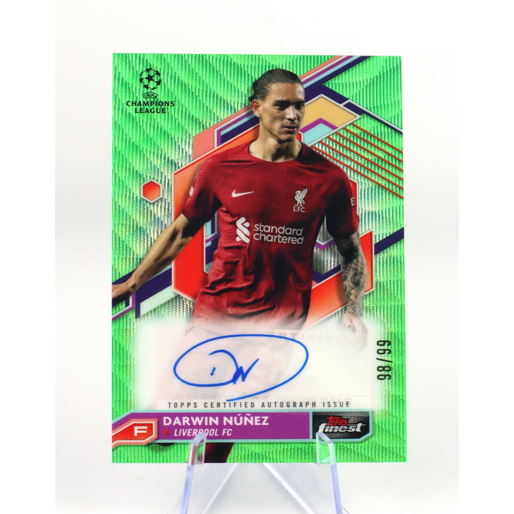 การ์ดฟุตบอล ลายเซ็น ดาร์วิน นูเญซ ลิเวอร์พูล Darwin Nunez Liverpool 98/ ...