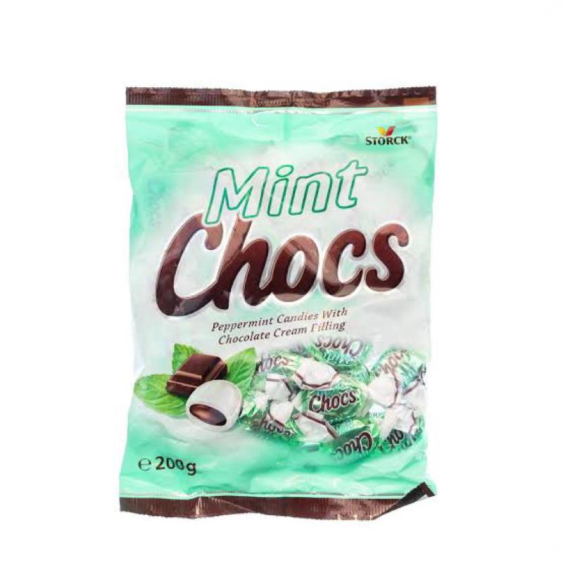 Storck mint chocs 200 gm. fl ลูกอมรสมิ้นสอดไส้ช็อกโกแลต นำเข้า | Shopee ...