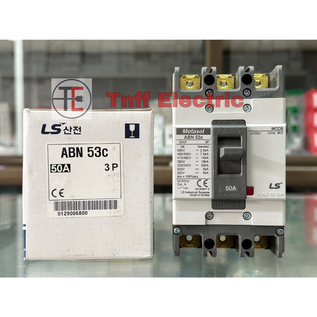 LS Metasol ABN Breaker เซอร์กิตเบรกเกอร์ 53C 3P 50A 50/60Hz | Shopee Thailand
