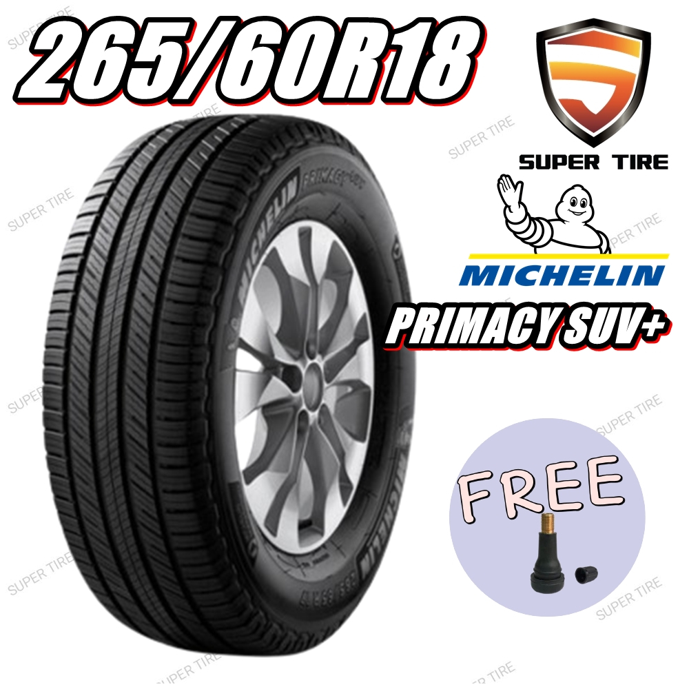 ยางรถยนต์ ขนาด 265/60R18 รุ่น PRIMACY SUV+ ยี่ห้อ MICHELIN | Shopee Thailand