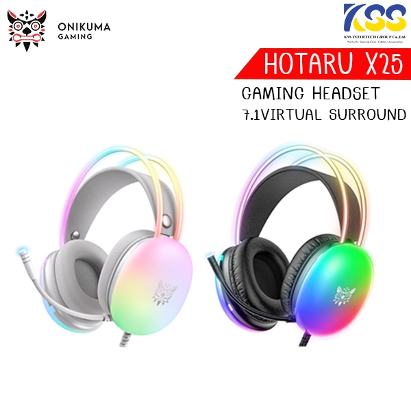 Onikuma HOTARU X25 Gaming Headset 7.1 Virtual Surround หูฟังเกมมิ่ง ...
