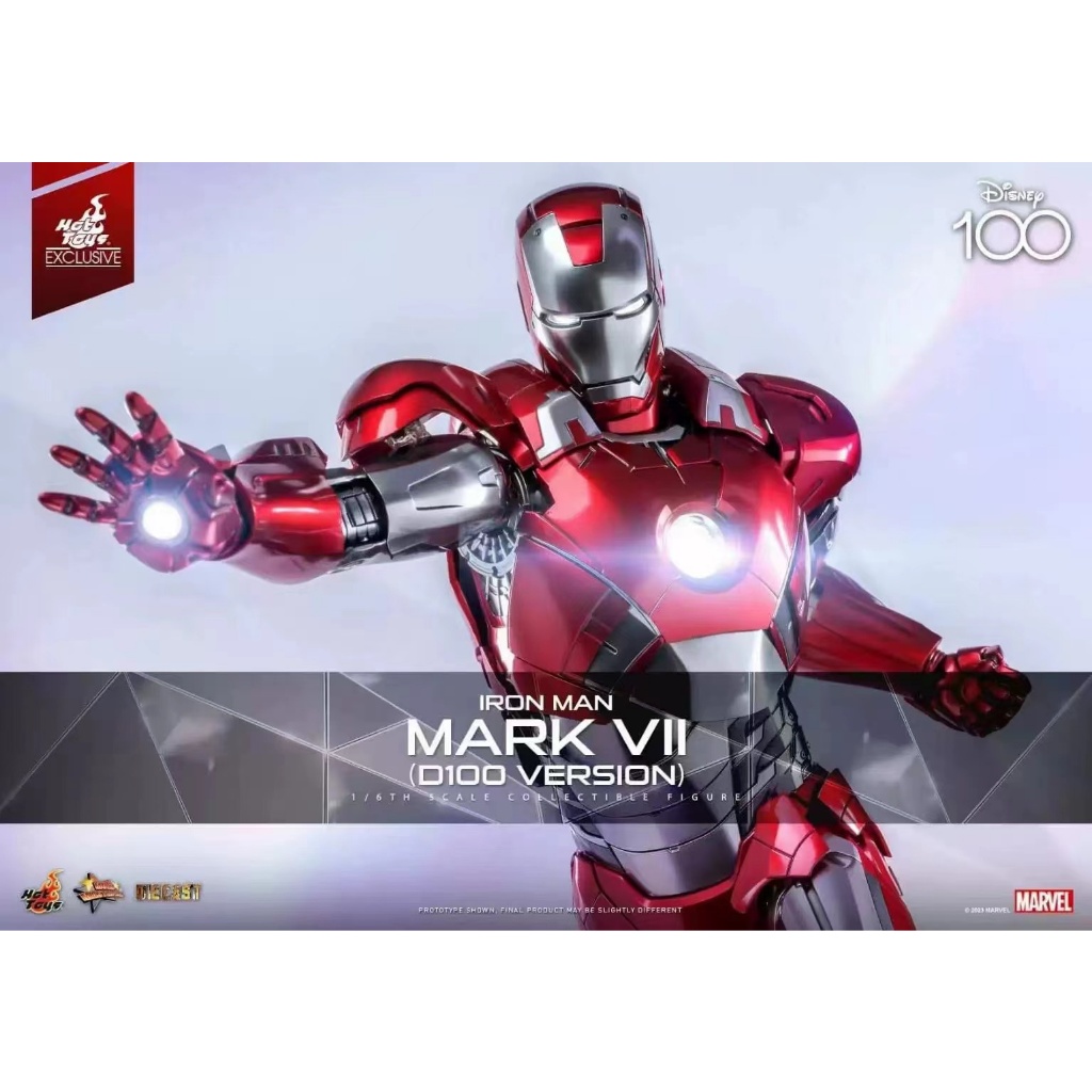 แบรนด์ใหม่ในสต็อก HotToys HT ดิสนีย์ D100 รุ่น MMS696 สีทางเลือก MK7 Iron Man Mar 7 | Shopee ...