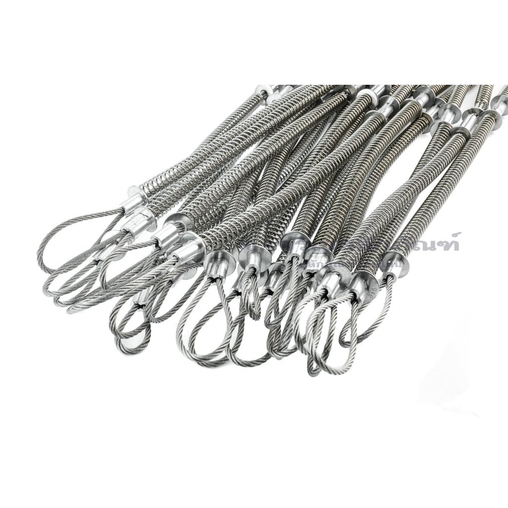 สายสลิงกันสะบัดสแตนเลสเกรด 316 ขนาด 3 mm Anti-Instant Waving Wire Rope ...