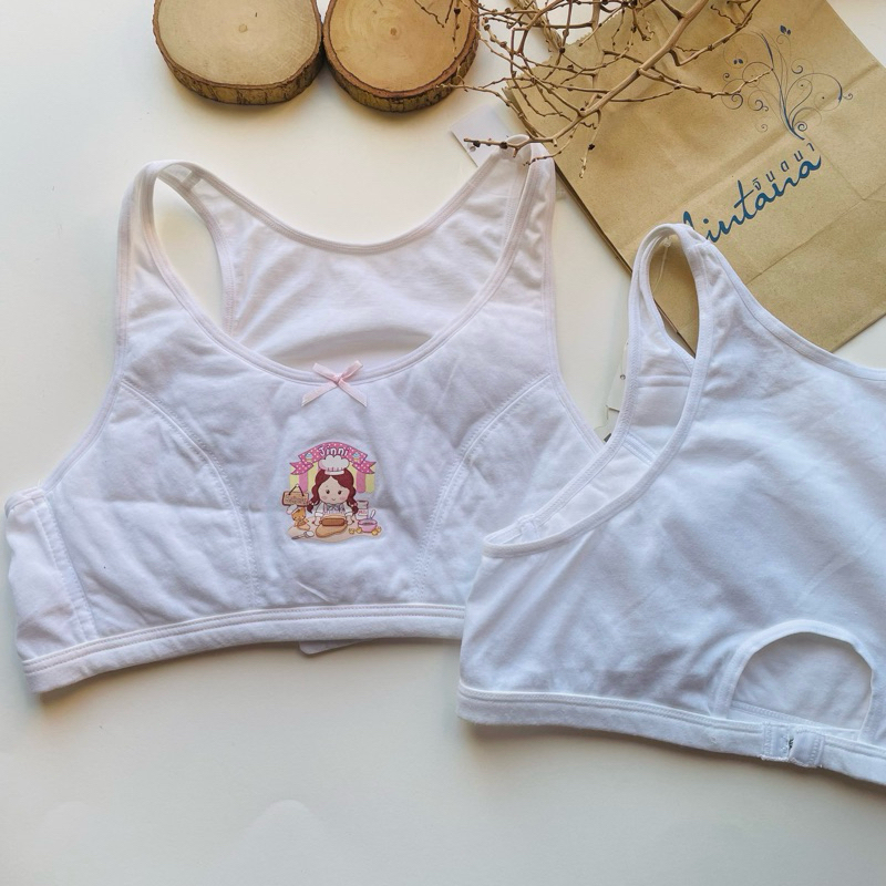 Jinatana(จินตนา)เสื้อชั้นในเด็ก รุ่นJinni แบบสวม มีตัขอปรับได้ มีฟองบาง ...