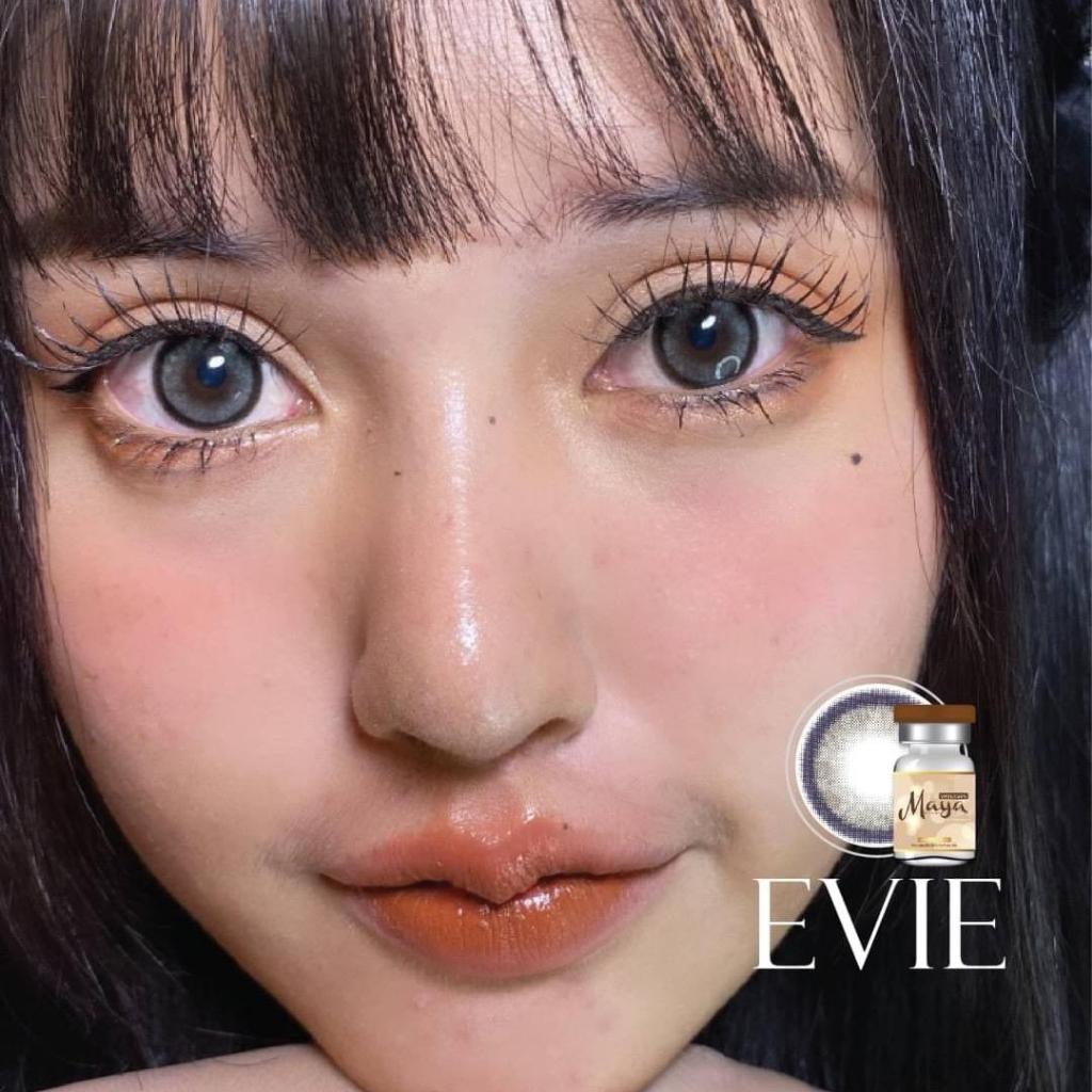 **มีค่าสายตา** Evie-Maya-คอนแทคเลนส์รายเดือนเลนส์กลาง | Shopee Thailand