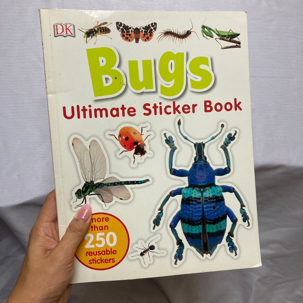 Bugs Ultimate Sticker Book หนังสือเด็ก แมลง ภาษาอังกฤษ DK มือสอง สภาพดี ปกอ่อน นำเข้า UK ...
