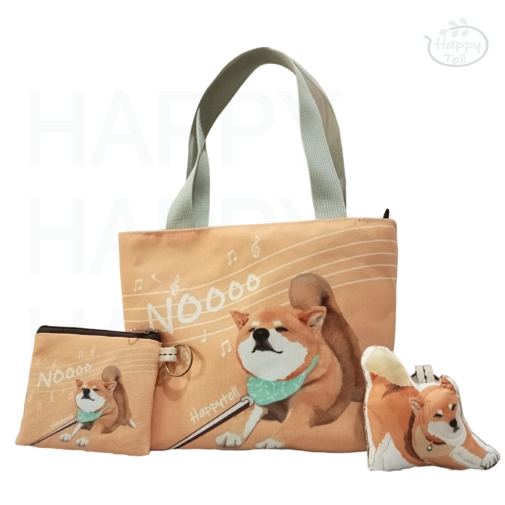 Happy Tell ชุดกระเป๋าถือสุดคุ้ม1 เซต ได้ 3 ชิ้น ผ้าแคนวาส Hand Bag Set ...